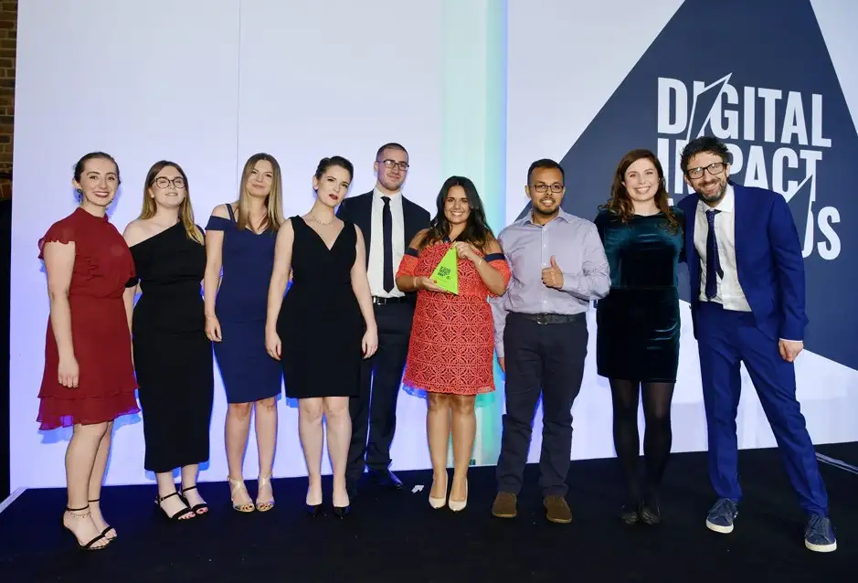 Reboot won Gold at last night's Digital Impact Awards 2019